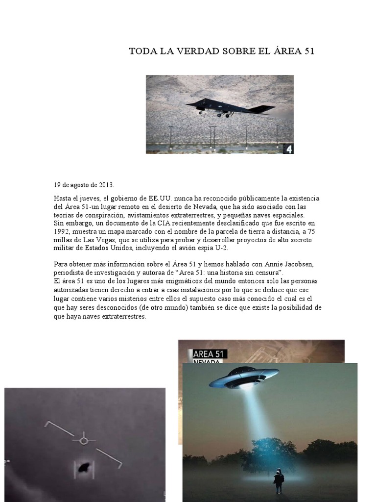 Investigación Del Area 51 | PDF