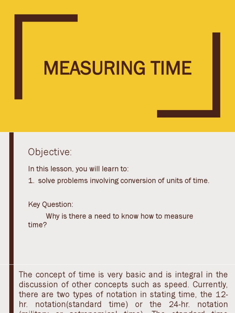 Measuring Time and Rate | Download Free PDF | Ratio | Numbers
