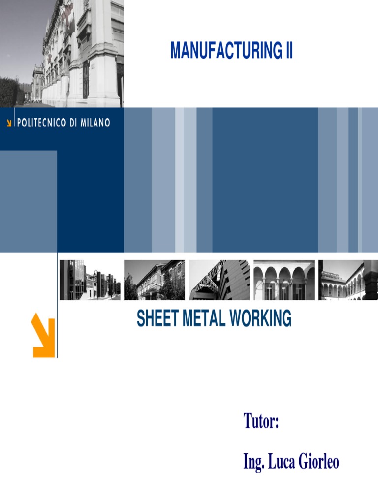 E.2.2 Sheet Metal Working | PDF | Sheet Metal | Steel