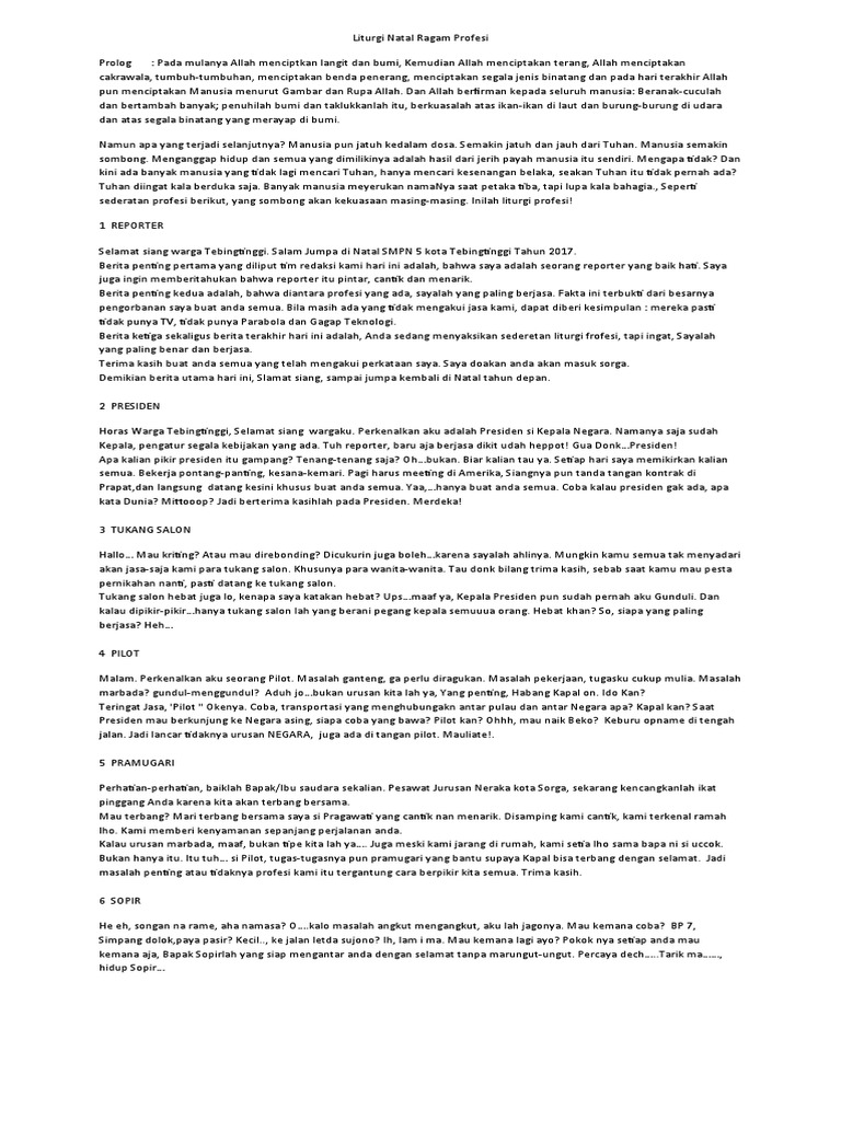 Liturgi Profesi | PDF