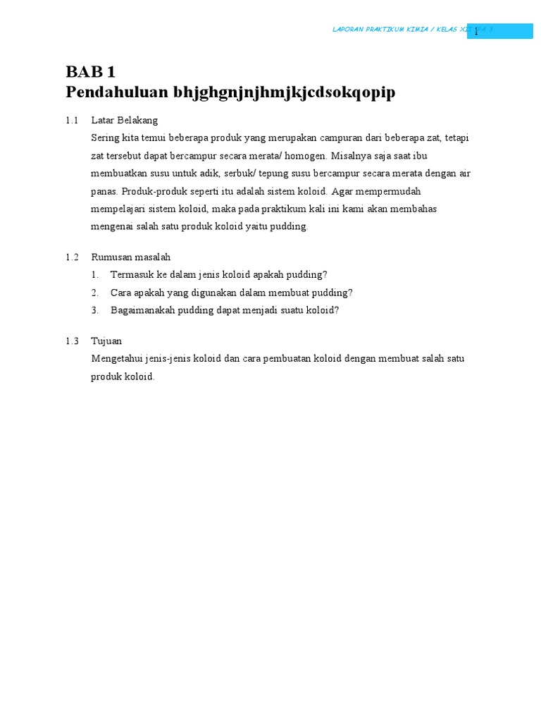 Laporan Kimia Pembuatan Agar Agar | PDF