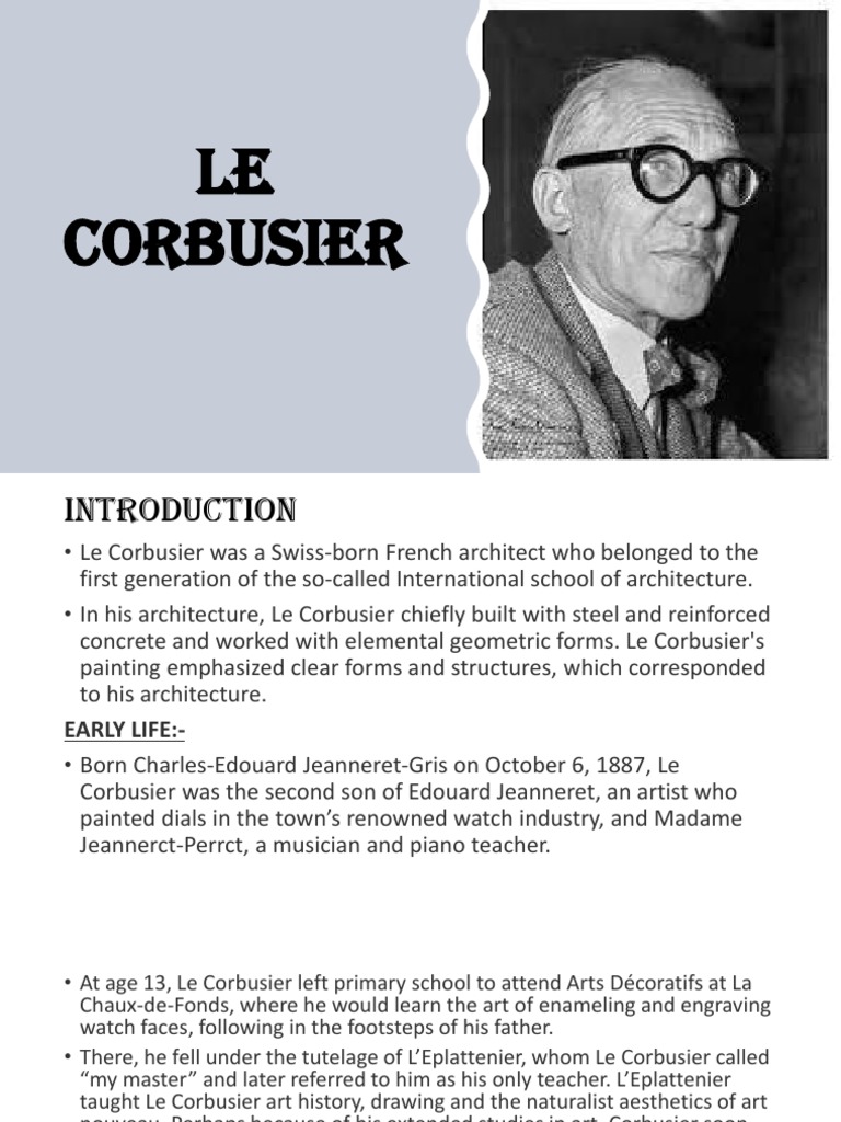 Le Corbusier | PDF