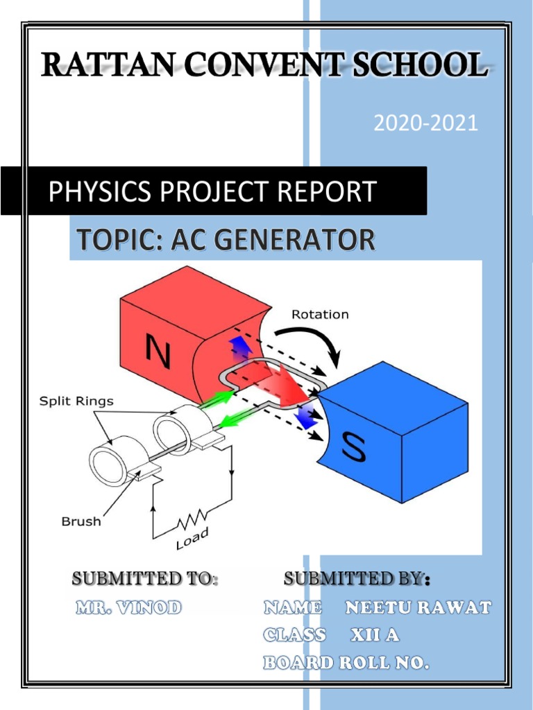 AC Generator Project Report | PDF | Electric Generator | Electrical Engineering