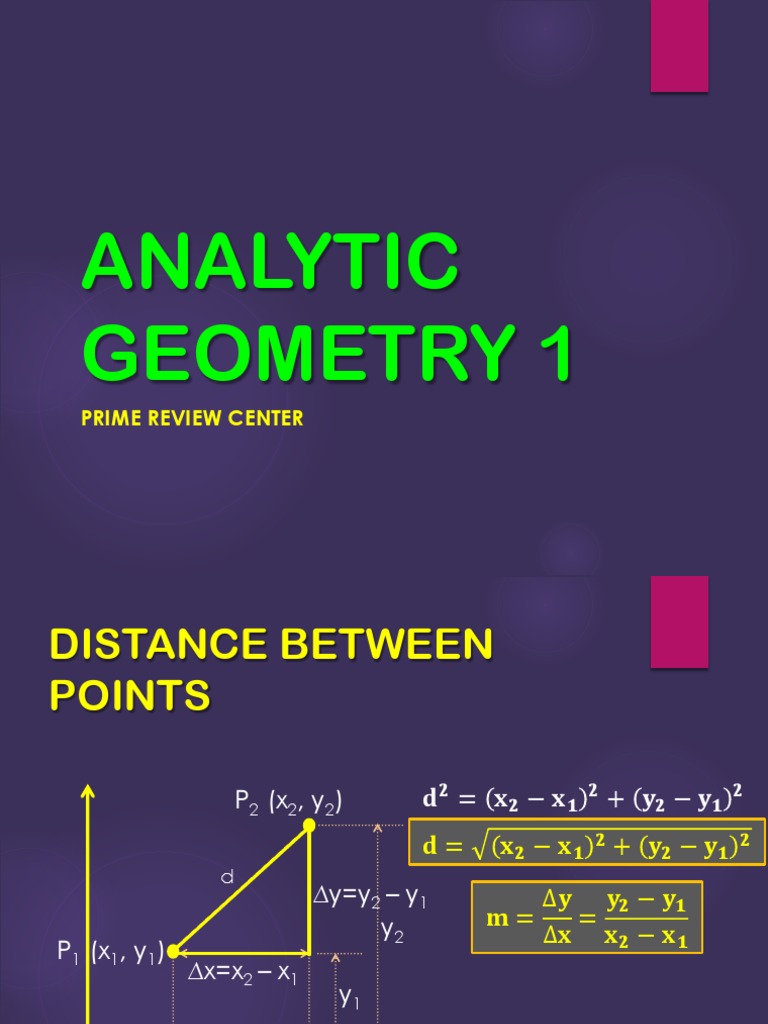 ANALYTIC GEOMETRY 1 Rev 1 | PDF