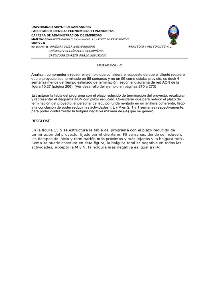 GRUPO 31 - PRACTICA 3 (Instructivo 4) | PDF