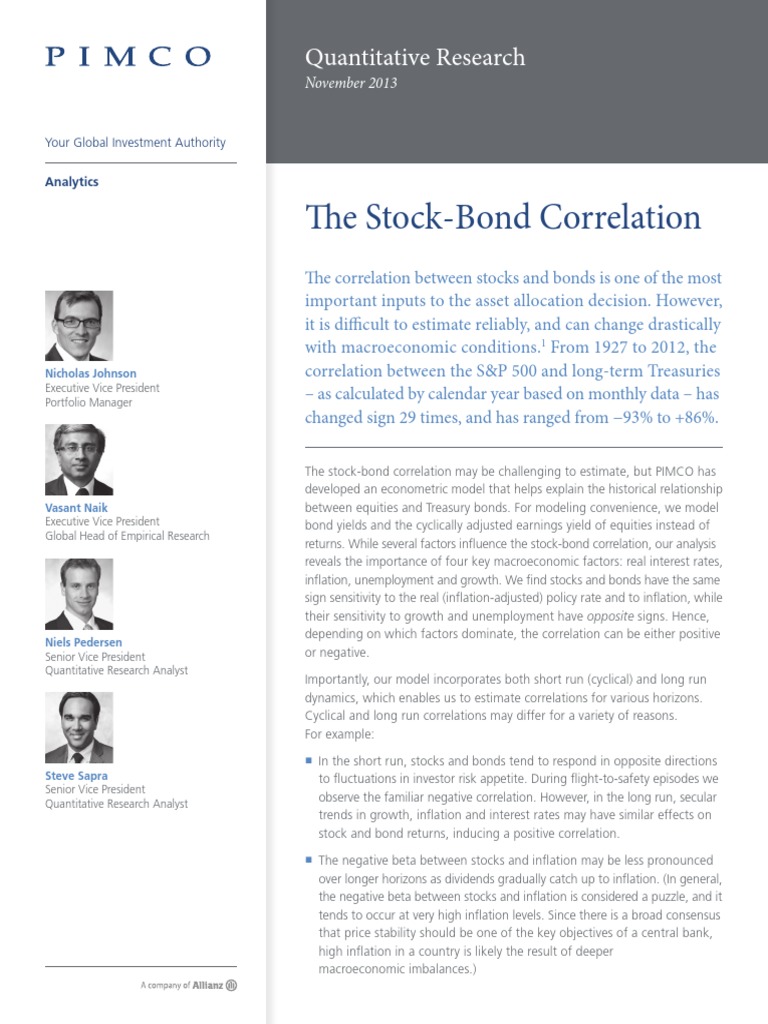 PIMCO Quantitative Research Stock Bond Correlation Oct2013 | PDF ...