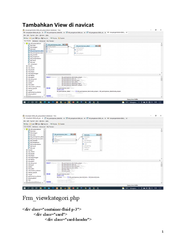 Modul UKK - Perpustakaan | PDF | Sql | Application Software