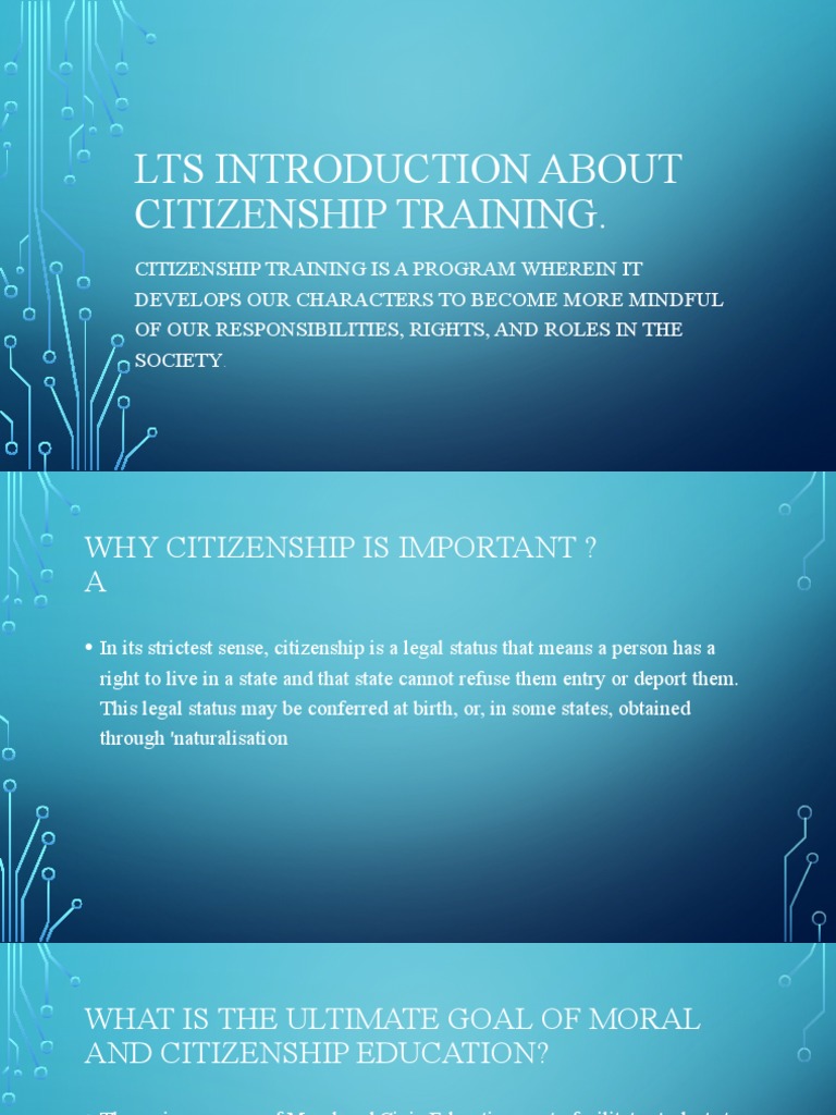 Citizenship Training and National Values | PDF | Political Corruption ...