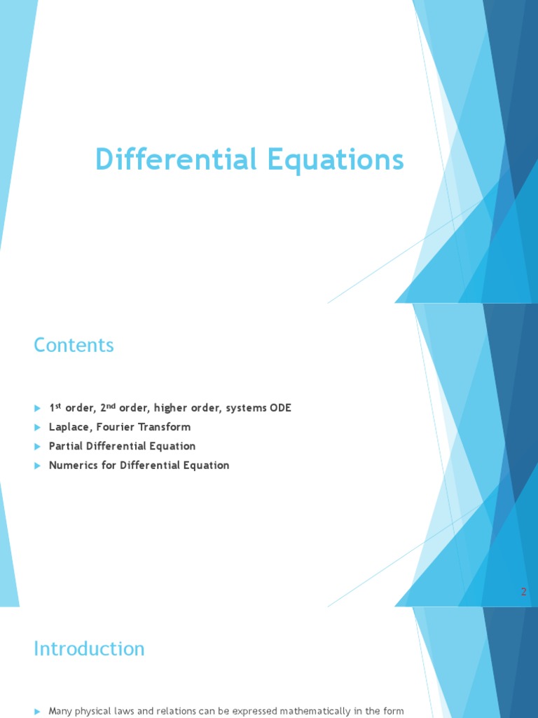 Differential Equation | Download Free PDF | Ordinary Differential Equation | Differential Equations