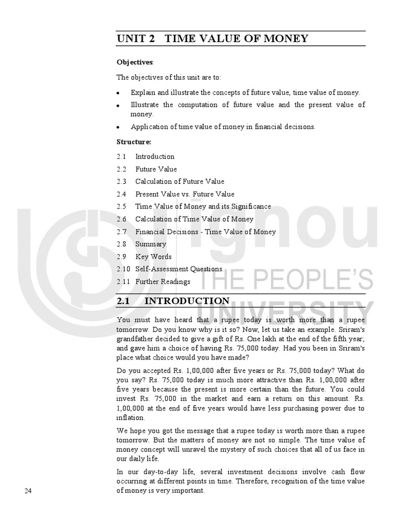 Unit 2 | PDF | Present Value | Time Value Of Money