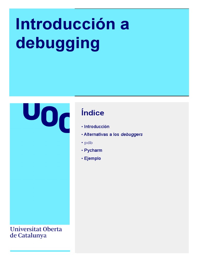 Introducción A Debugging | PDF | Programación | Programa de computadora