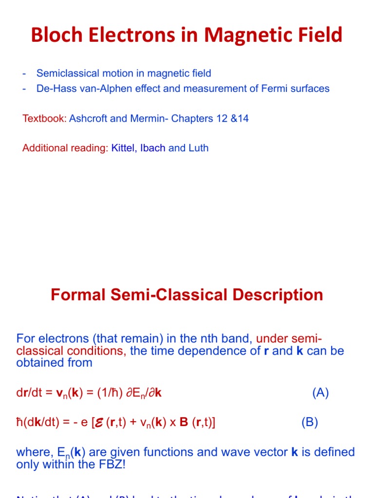 Quantizing Bloch Electron Orbits: Explaining the de Haas-van Alphen ...