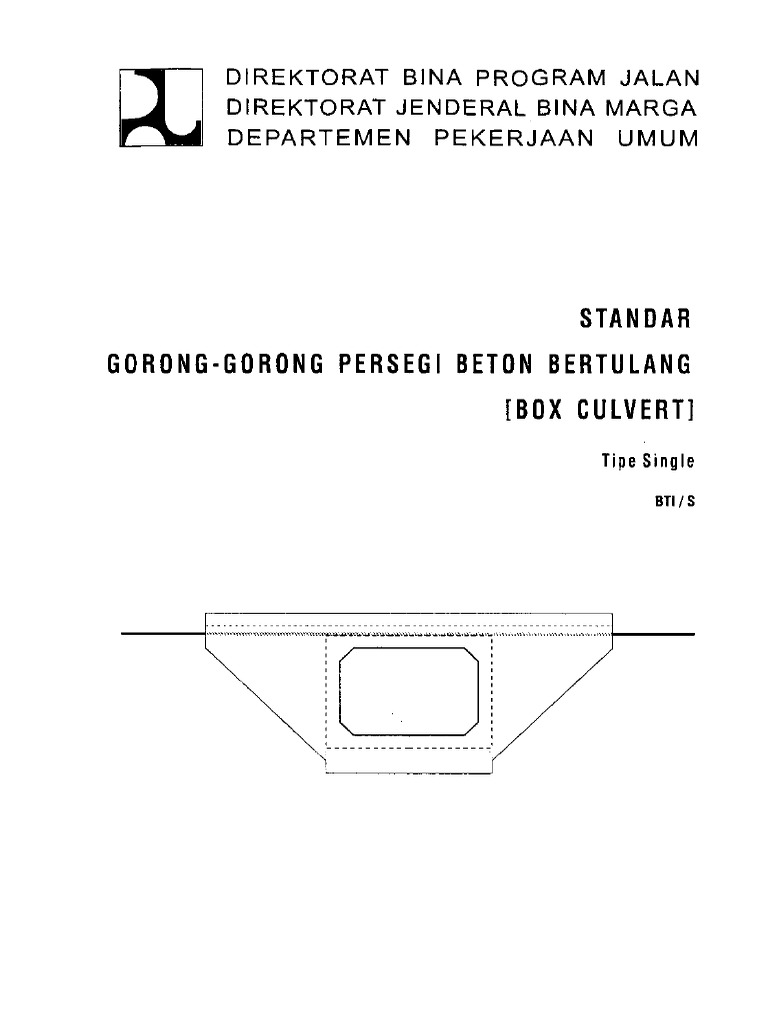 Standard Box Culvert Single 1 | PDF