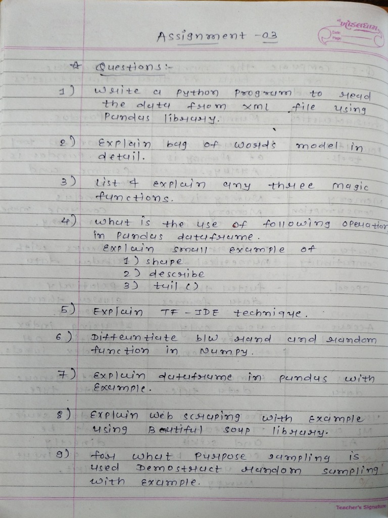 PDS Assignment | PDF