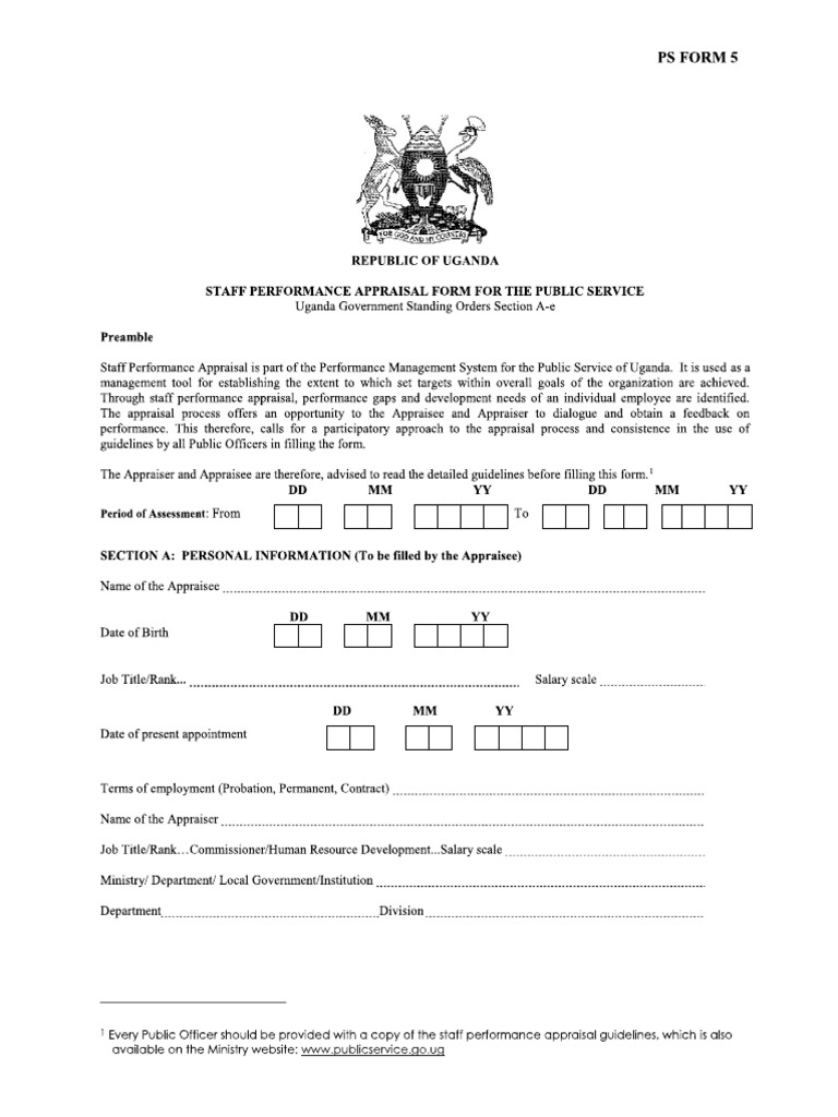 PS Form 5 | PDF