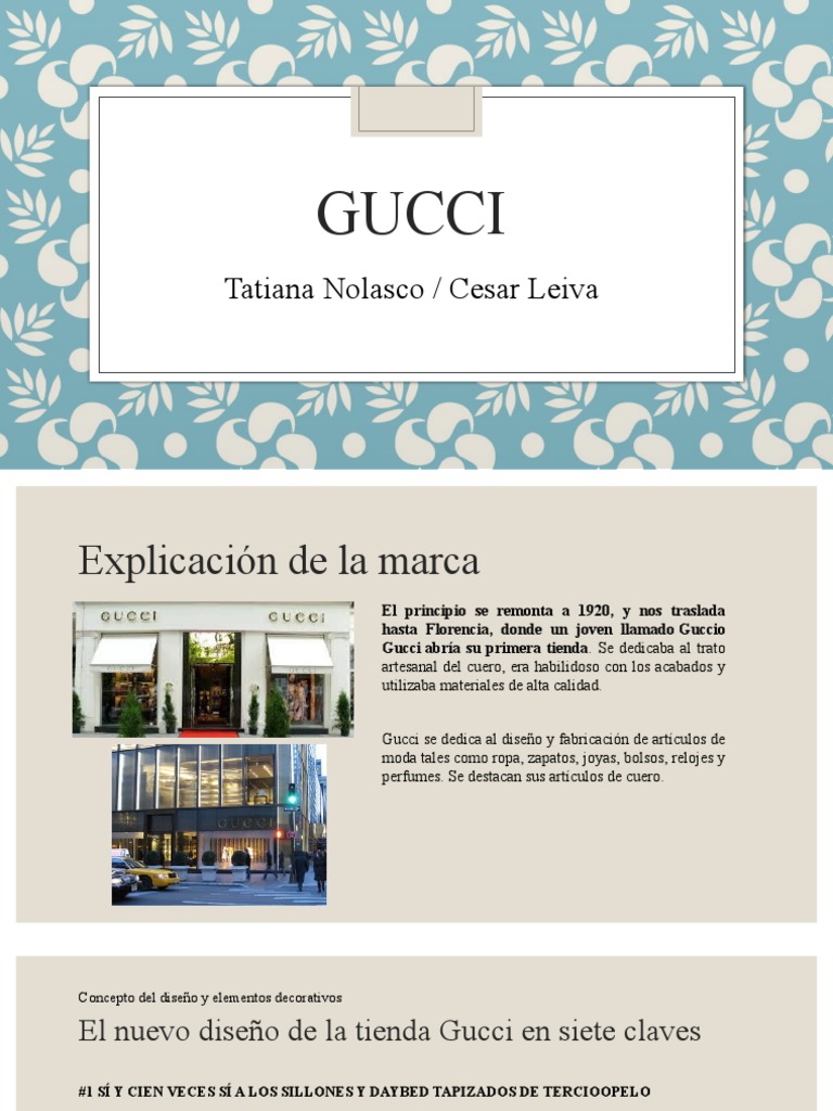 Gucci | PDF | Marca | Diseño