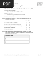 Inside Reading 1 Answer Key | PDF | Reading Comprehension | Malaria