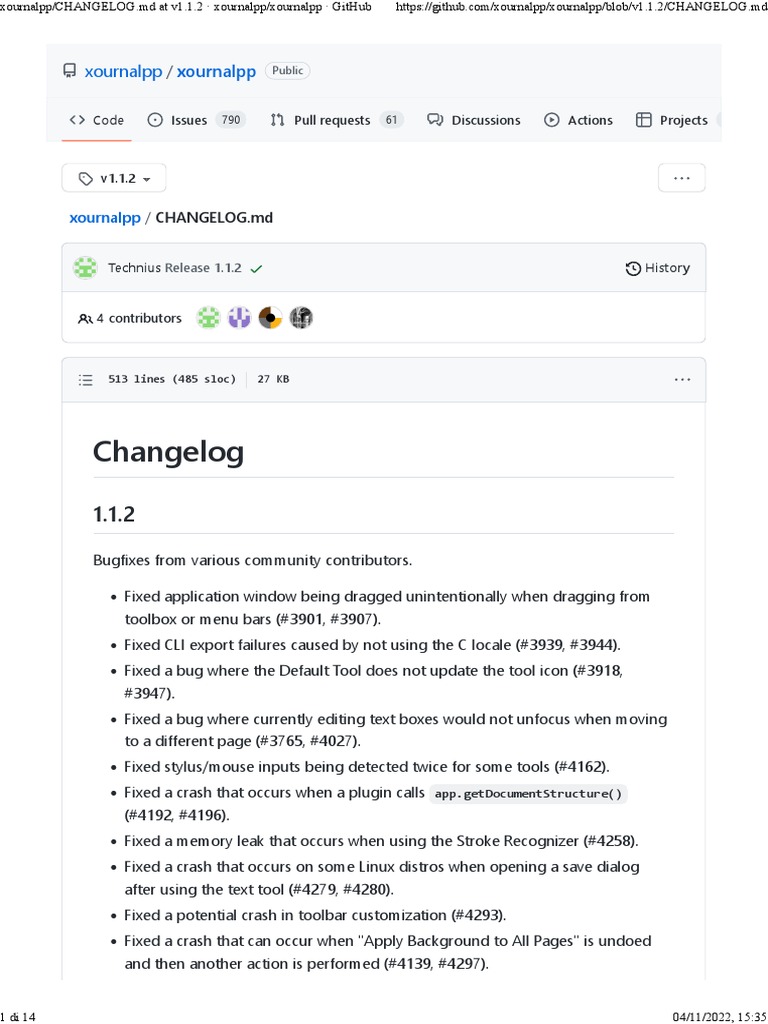Xournal++ v1.1.2 Changelog Summary | PDF | Icon (Computing ...