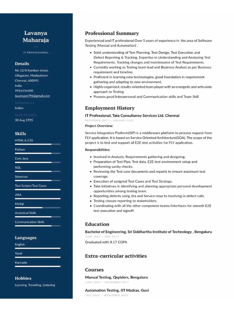 Lavanya Resume | PDF