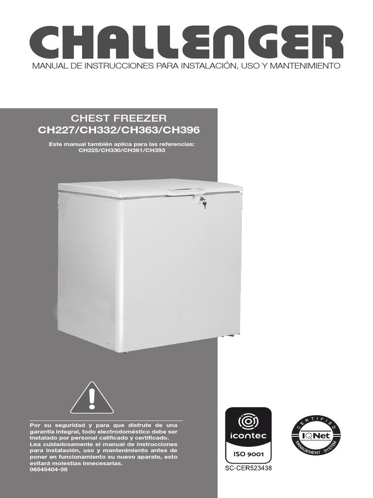 Manual-De-Usuario Congelador | PDF