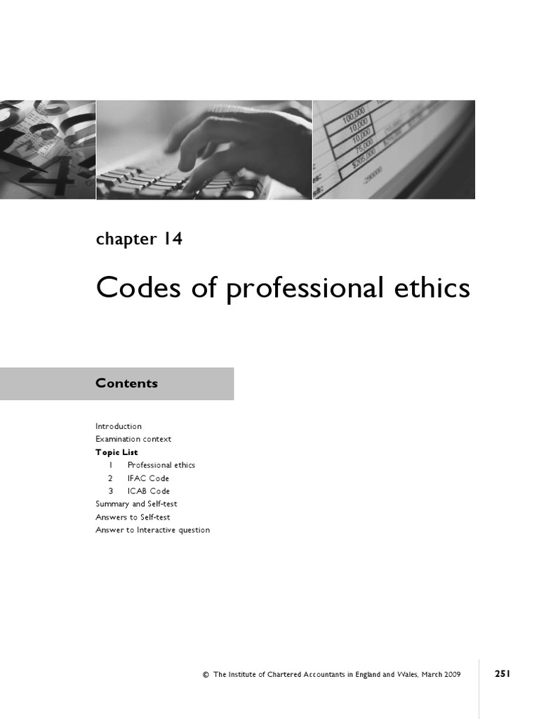 Code of Professional Ethics | PDF | Accounting | Audit
