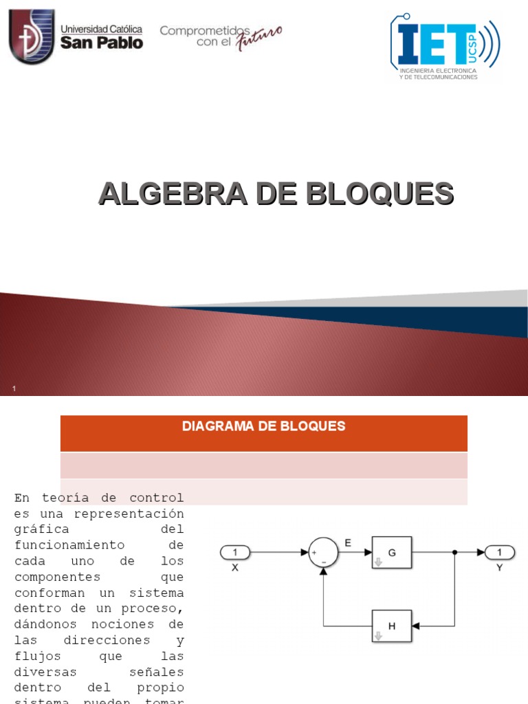 Algebra de Bloques | PDF | Sistema | Álgebra