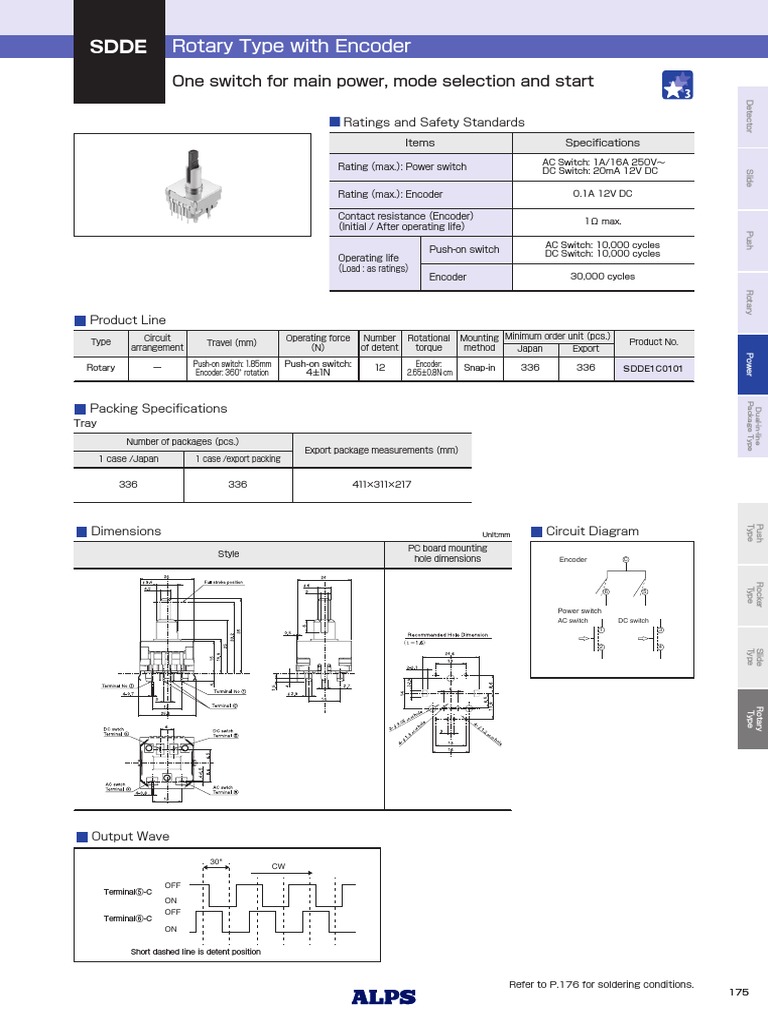 SDDE1C0101 | PDF | Switch | Soldering