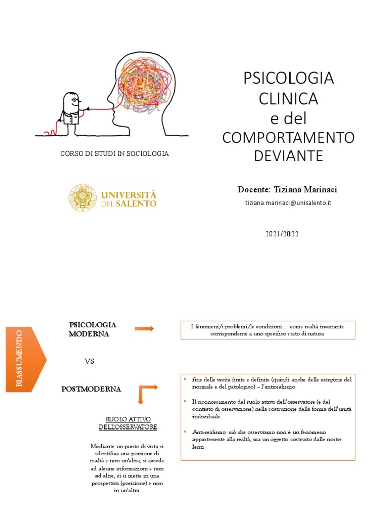 Psicologia Clinica e Del: Comportamento Deviante | PDF
