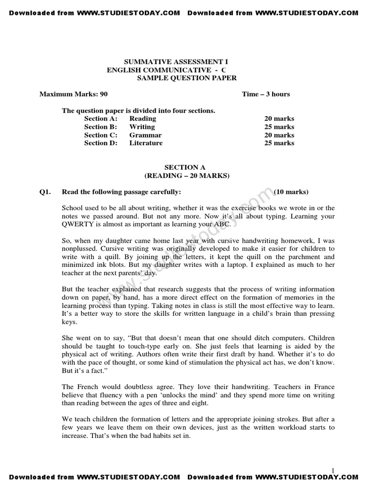 English Typing Skills Assessment | PDF