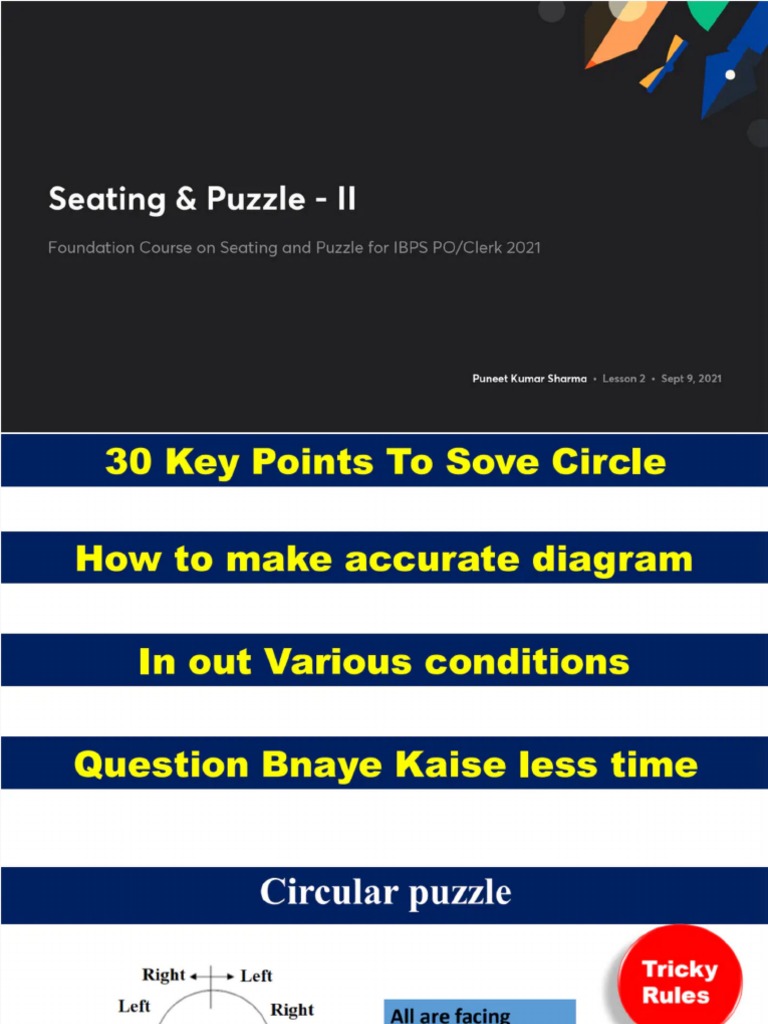 Seating Puzzle II No Anno | PDF