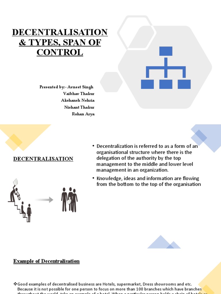 Decentralisation Types & Span of Control | PDF | Decentralization ...