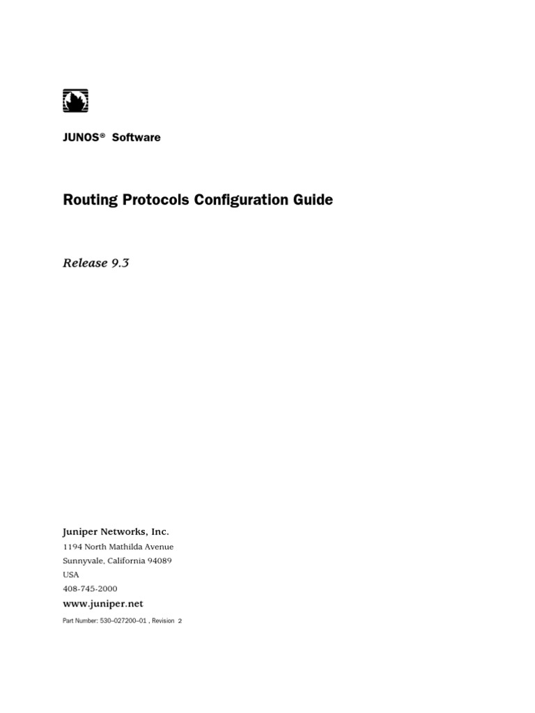 Juniper Routing Manual Pdf Routing I Pv6