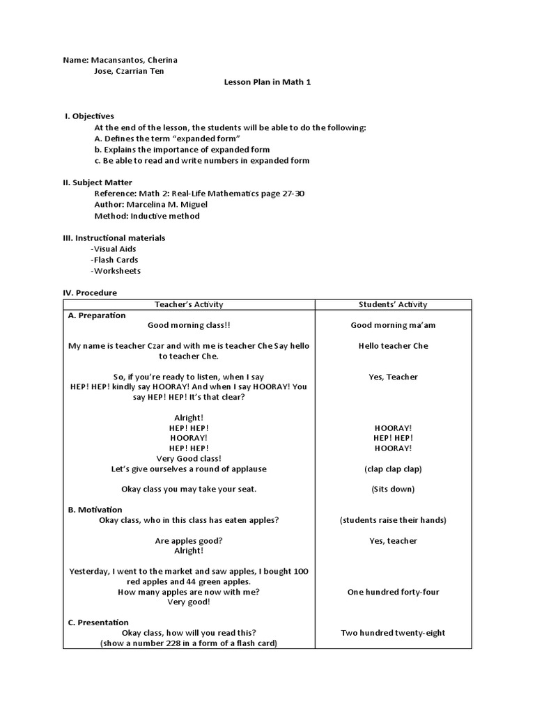 Learn Expanded Form in Math | PDF | Cognition | Learning