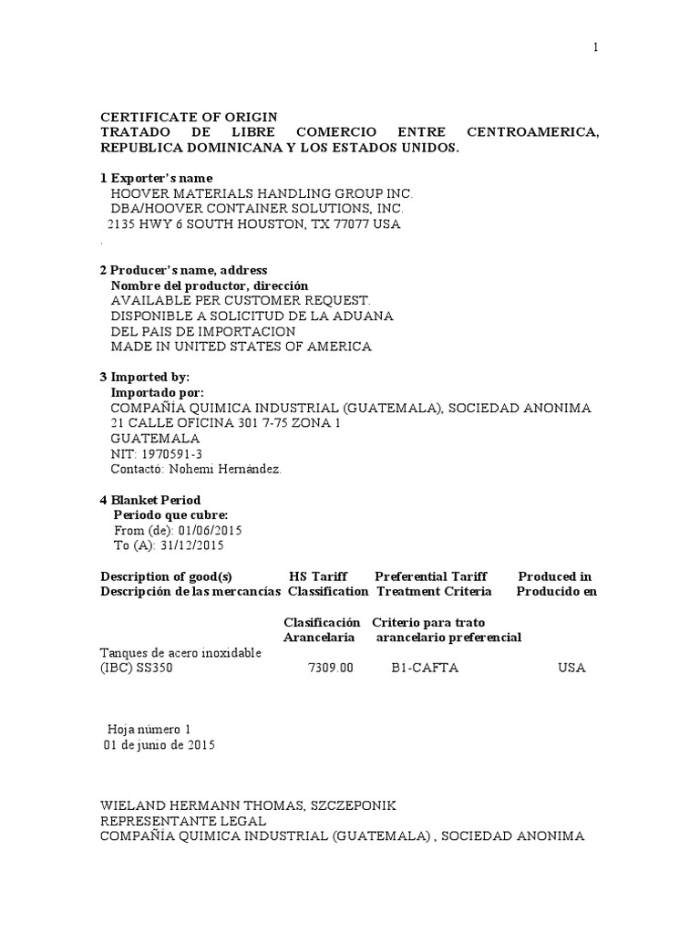 Tratado de Libre Comercio TLC DRF Cafta Ibc | PDF | Economía mundial | Business