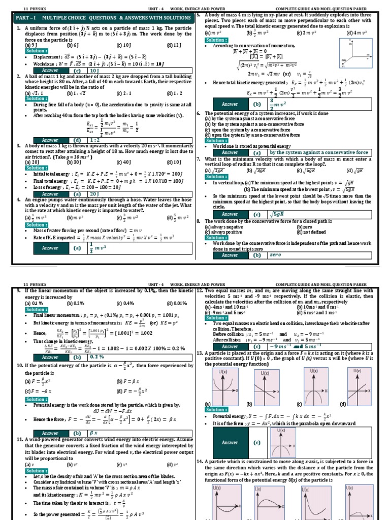 G11 Phy CH-4 Study Material | PDF | Collision | Force