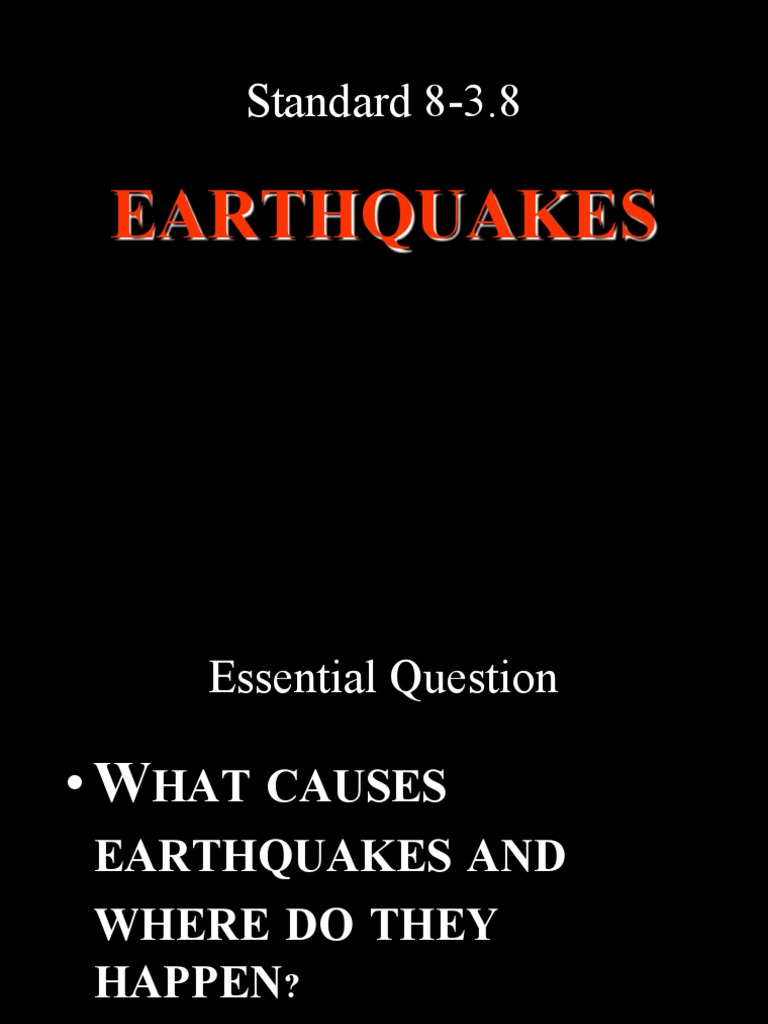 Johnathon Bell - Earthquake PPT Student | PDF | Earthquakes | Fault ...