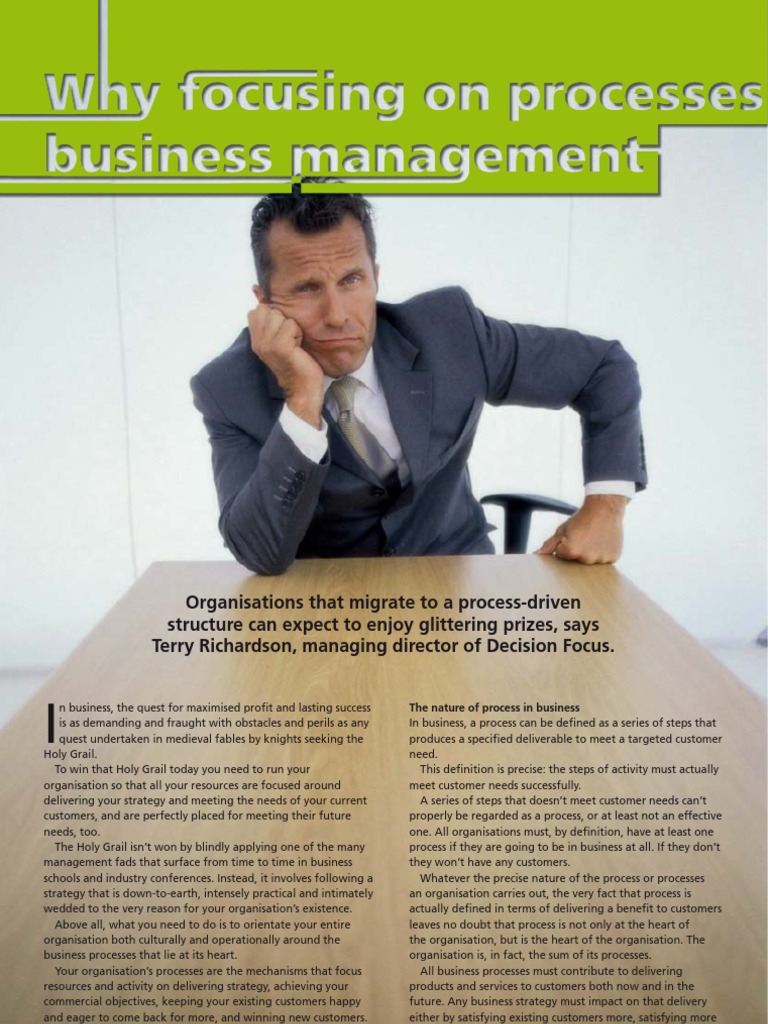 Focusing On Project | PDF | Strategic Management | Business Process
