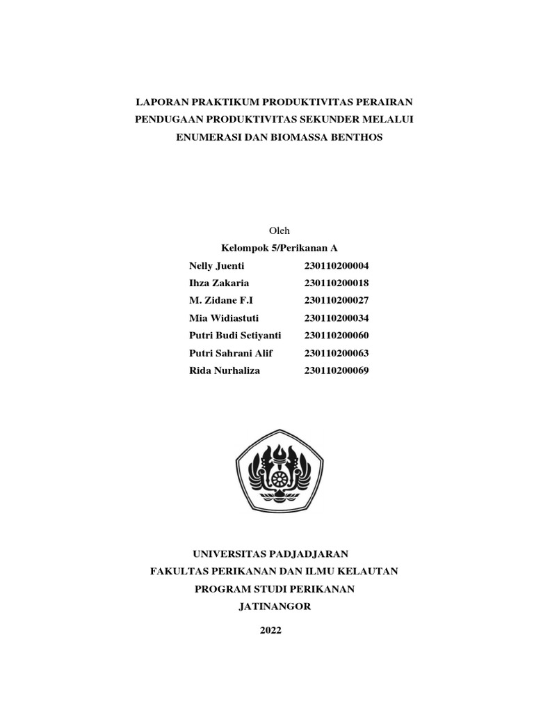 Produktivitas Organisme Bentik Perairan | PDF | Bisnis