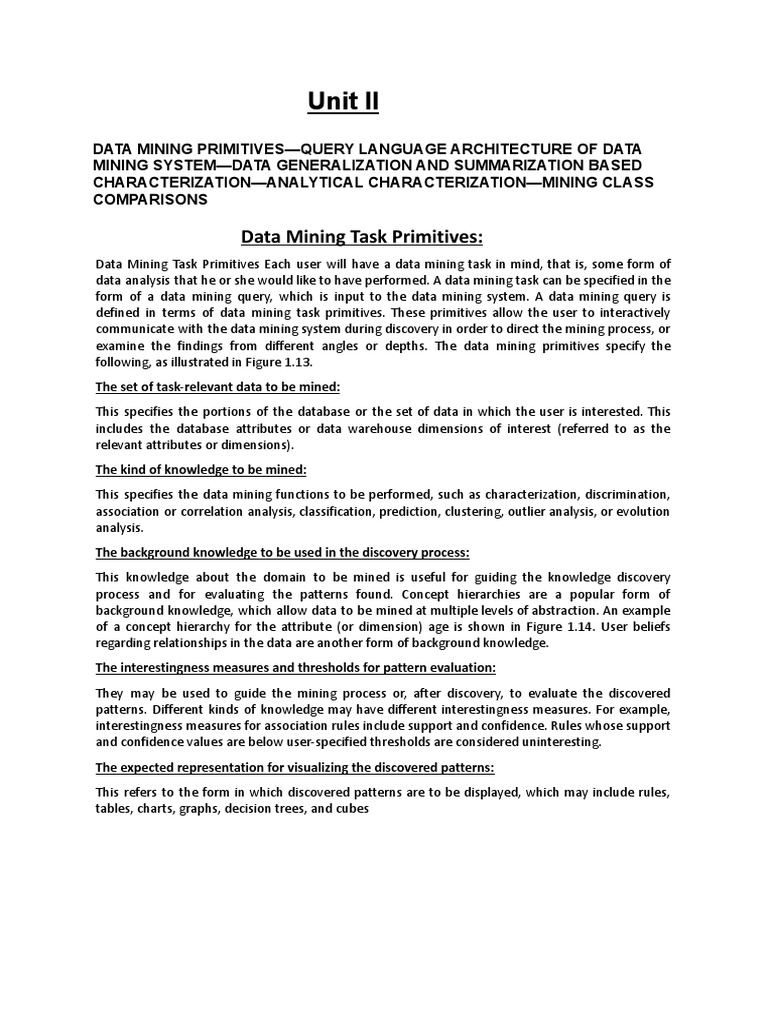 Data Mining 2 1 Pdf Data Mining Data