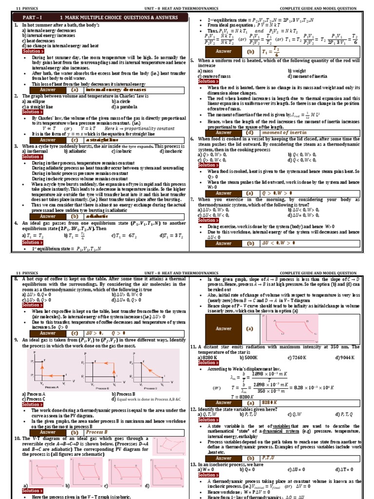 G11 Phy CH-8 Study Material | PDF | Temperature | Latent Heat