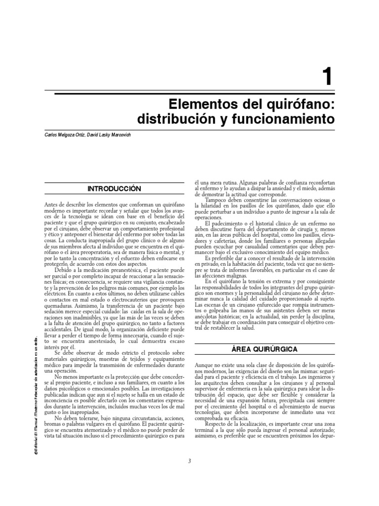 Tratado CX 2 Quirofano y Preop | PDF | Cirugía | Teatro operando