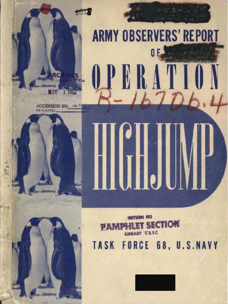 Army Observers Report of Operation Highjump | PDF