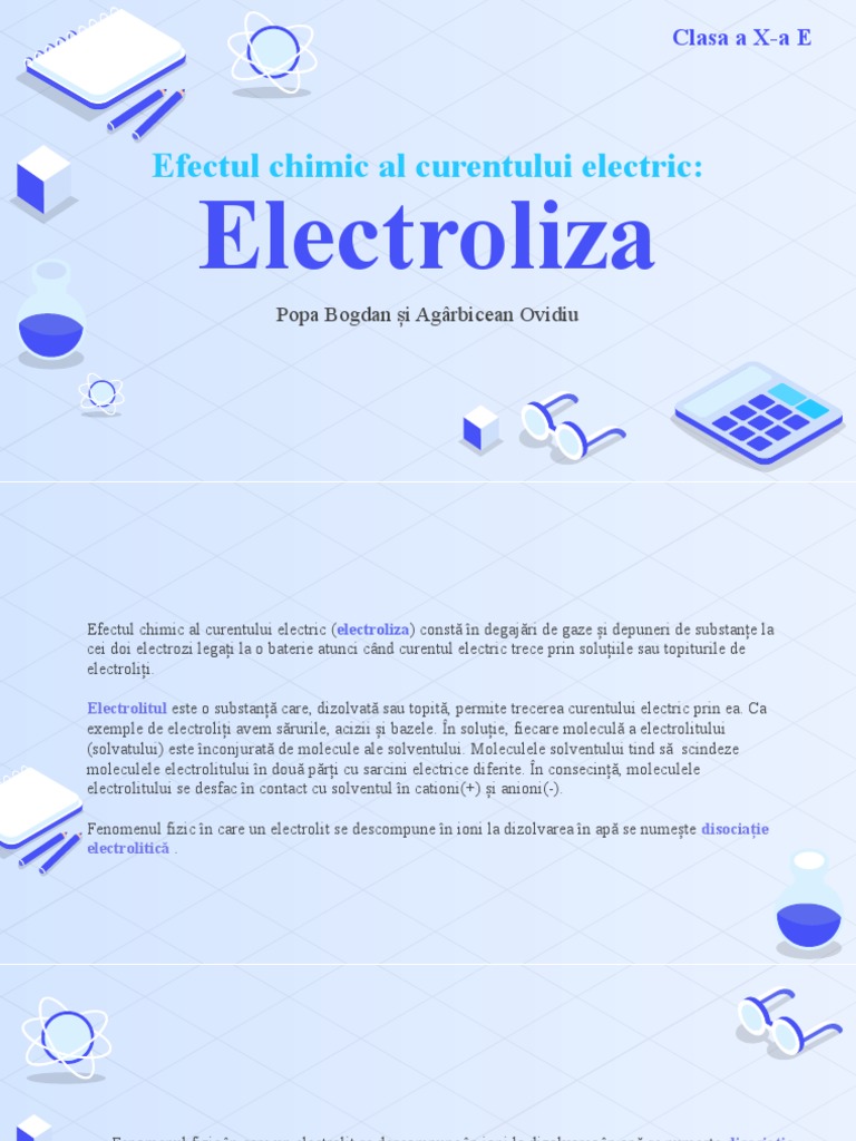 Electroliza | PDF