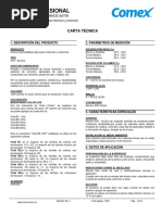 Ficha Técnica de PRO-1000 PLUS COMEX | PDF | Pintar | Cepillo