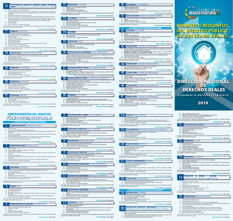 Tríptico 2019 DDRR | PDF | Derecho Civil (Common Law) | Justicia