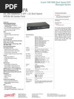 Raisecom - RAX700 Series Datasheet | PDF | Network Switch | Ethernet