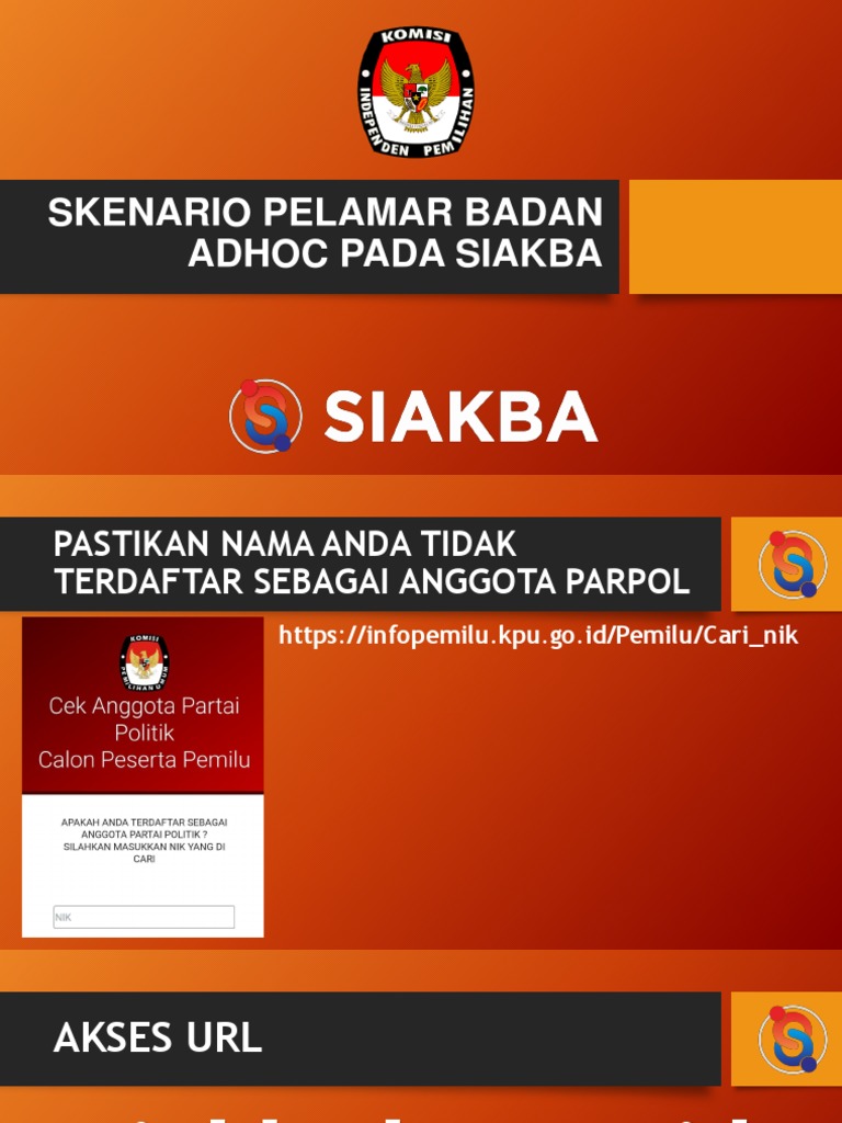Skenario Pelamar Badan Adhoc Pada SIAKBA | PDF