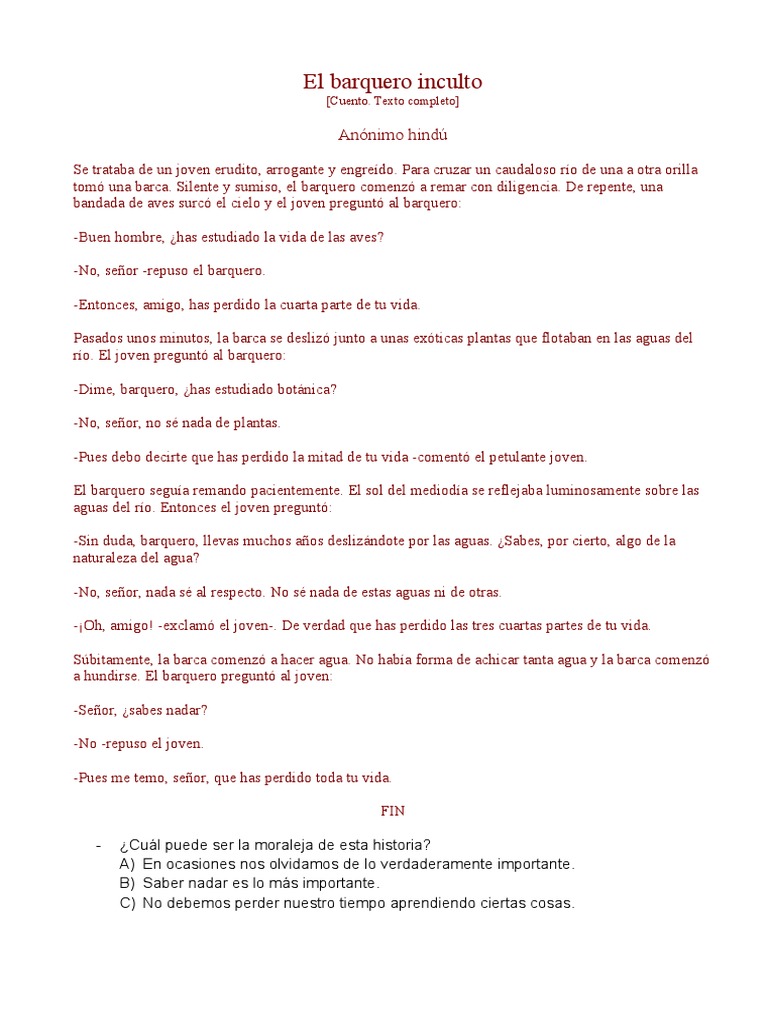 14.-El Barquero Inculto | PDF