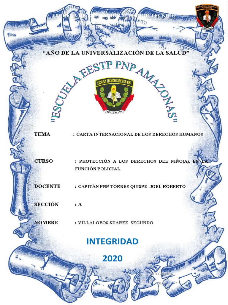 Carta Internacional de Los Derechos Humanos | PDF