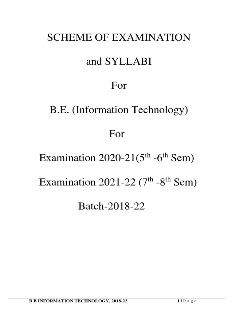 5th To 8th Sem Syllabus | PDF | Relational Database | Course Credit